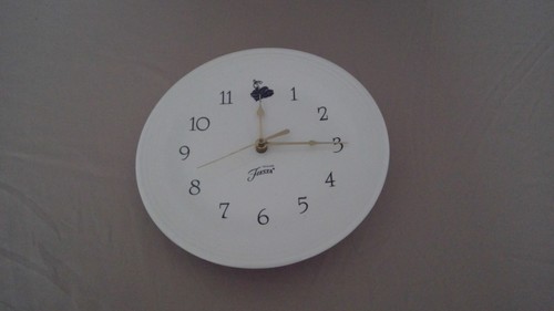 Fiestaware clock white 10" | eBay