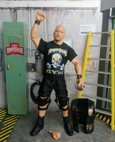 WWE Mattel Elite Stone Cold Steve Austin Custom Rattle Snake S.O.B ...