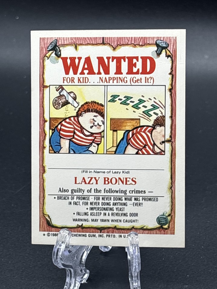 1986 Topps Garbage Pail Kid Shorned Sean R26782 | eBay