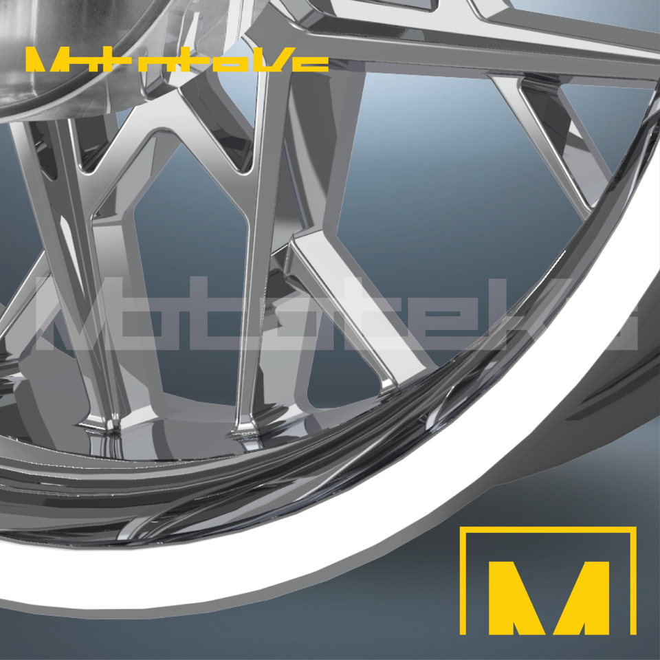 18X5.5 RAZOR MAG WHEEL CHROME FOR HARLEY TOURING CUSH REAR RIM PRODIGY ...