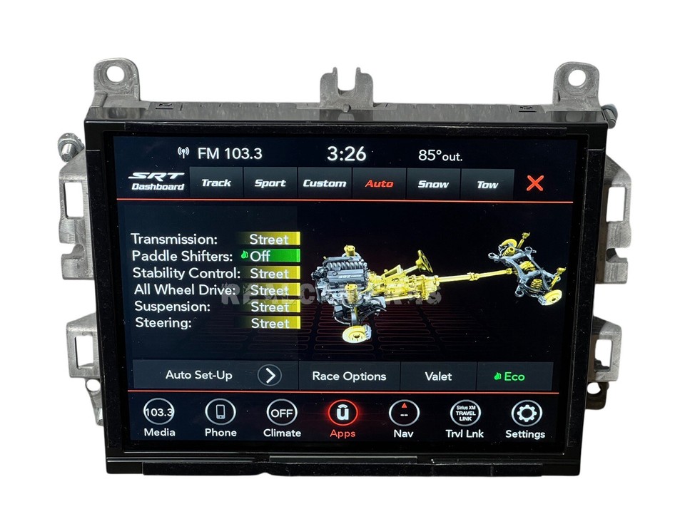 Dodge Jeep SRT 2018-2024 Uconnect 4C UAQ NA 8.4" Radio w/ Performance ...