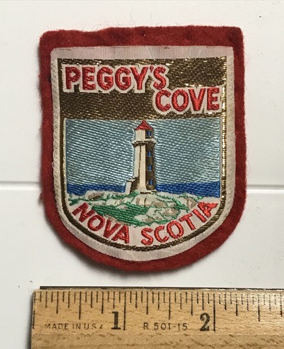 Peggy’s Cove Nova Scotia Canada Lighthouse Souvenir Red Felt Patch Badge | eBay