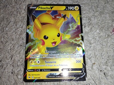 CARTE POKEMON PIKACHU V 043/185 PV 190 FR | eBay
