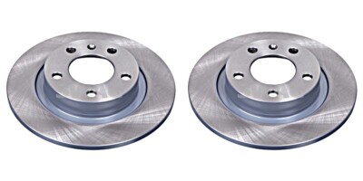 SWAG Brake Disc Rear Axle x2 pcs Fits OPEL Corsa VAUXHALL Corsavan ...