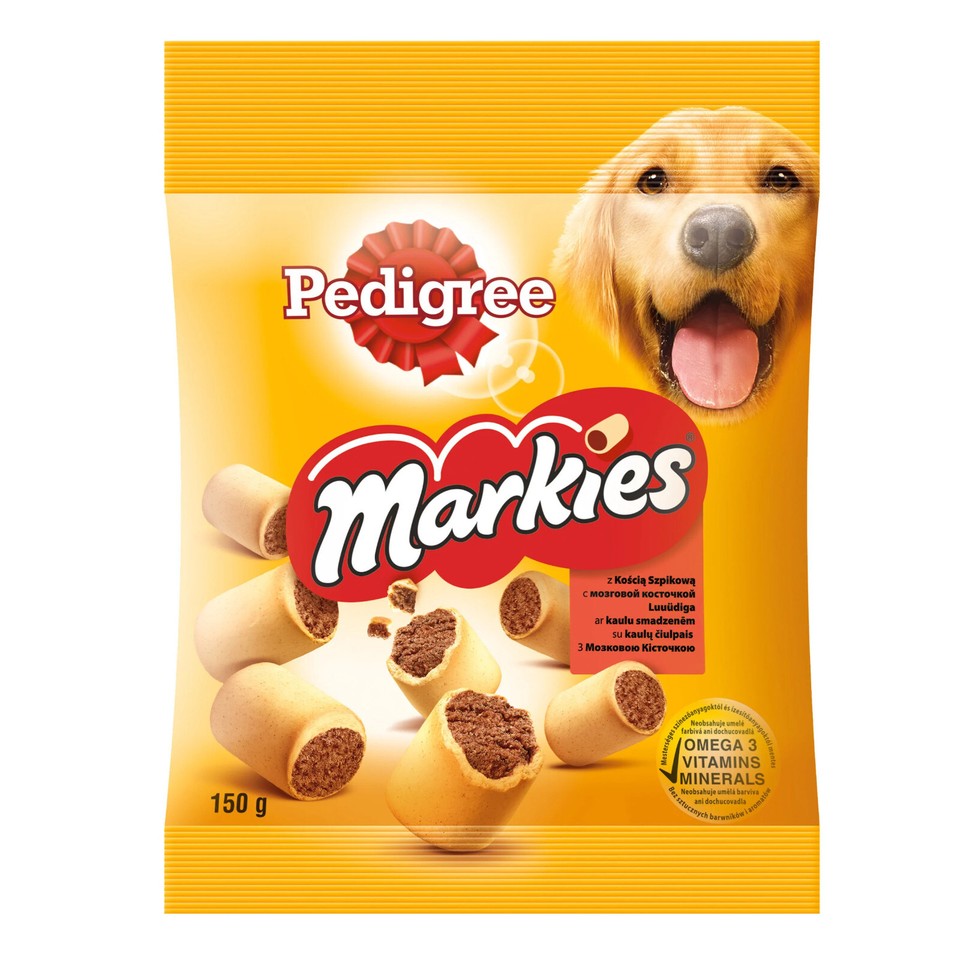 PEDIGREE MARKIES Dog Treats Biscuits with Vitamins & Minerals Omega3 5x ...
