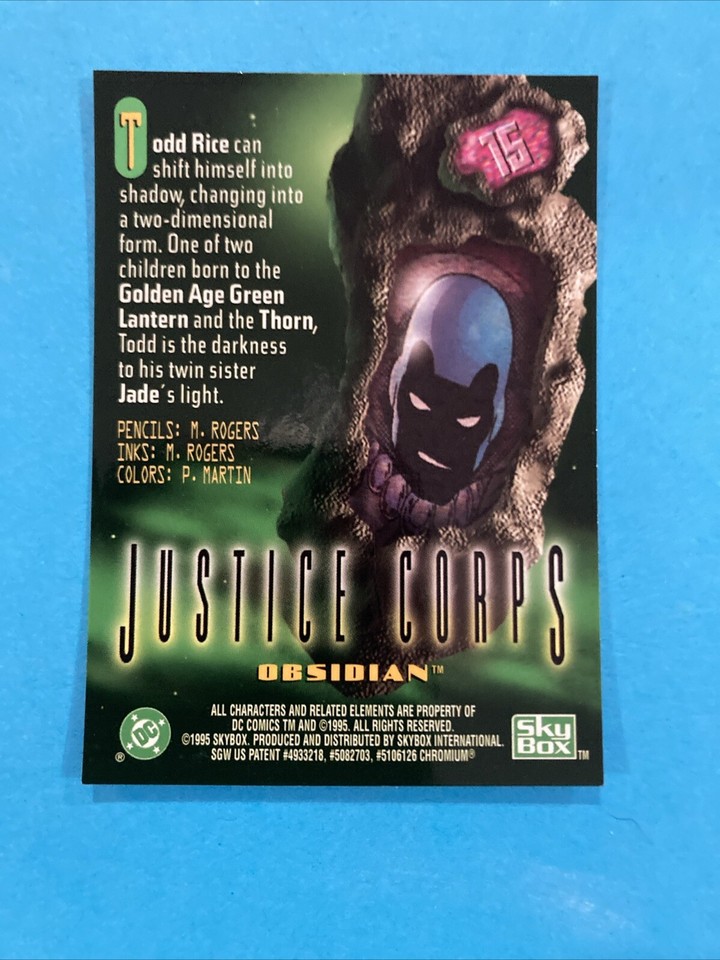 Obsidian 1995 Skybox DC Legends Power Chrome Card #15 (NM) | eBay
