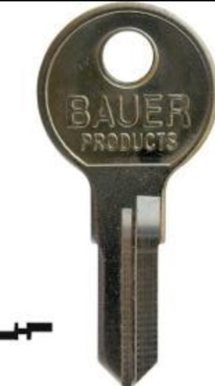 T-Handle keys-Bauer-Code J327 Camper Topper-RV-Camper Shell-Truck Cap ...