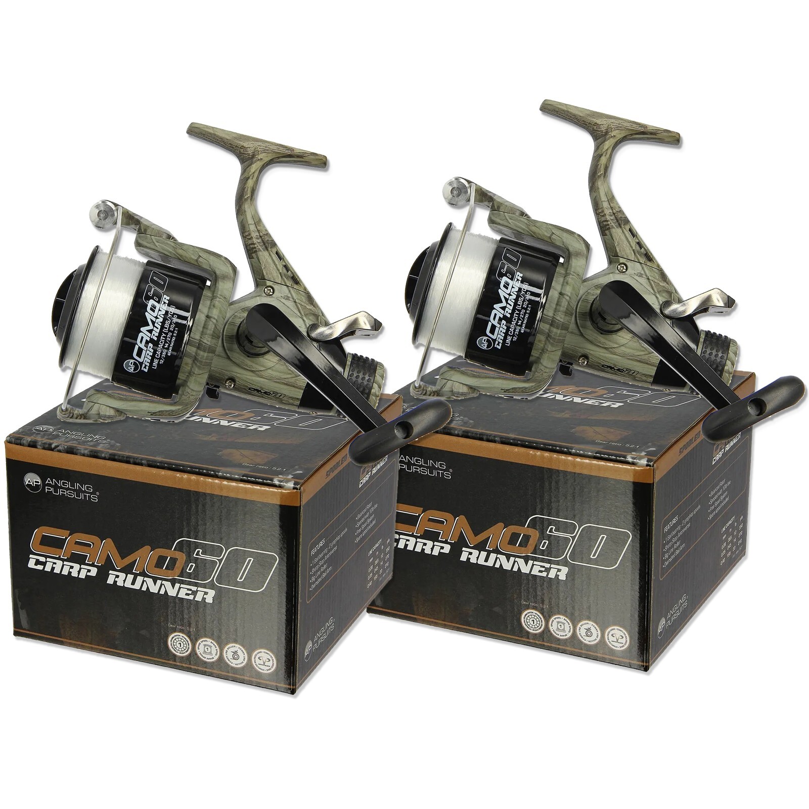 Fishing Line NGT Camo Bulk Spool – 10, 12, 15, 18 Lb Test, Monofilament ...