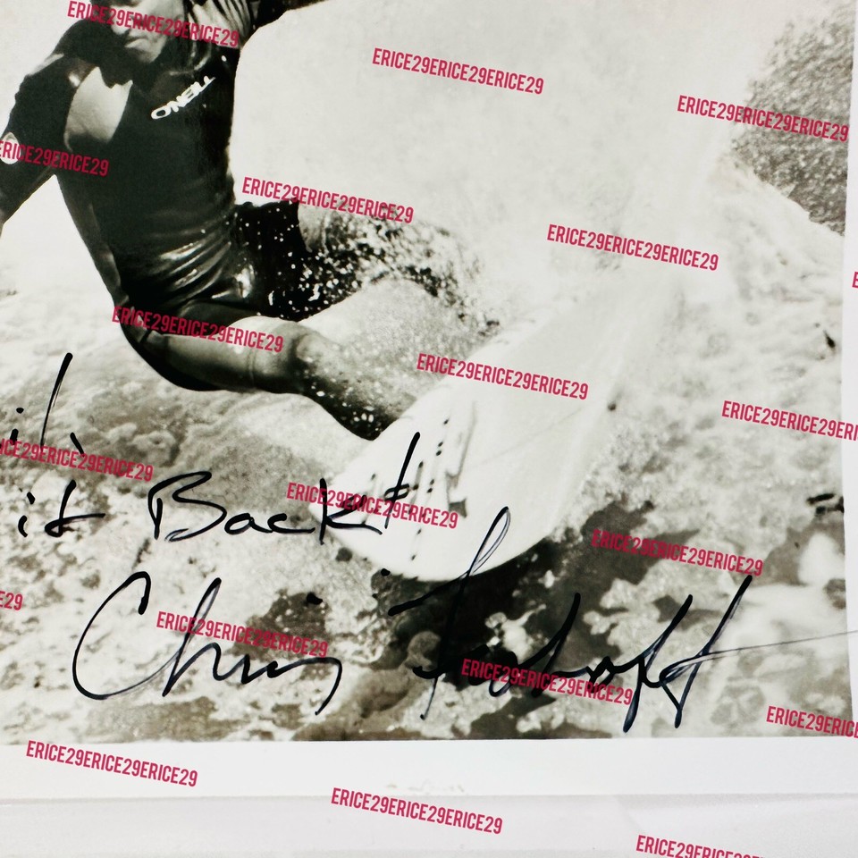 Chris Frohoff Surfer Autographed 5” x 7” B/W Photograph O’Neill ...