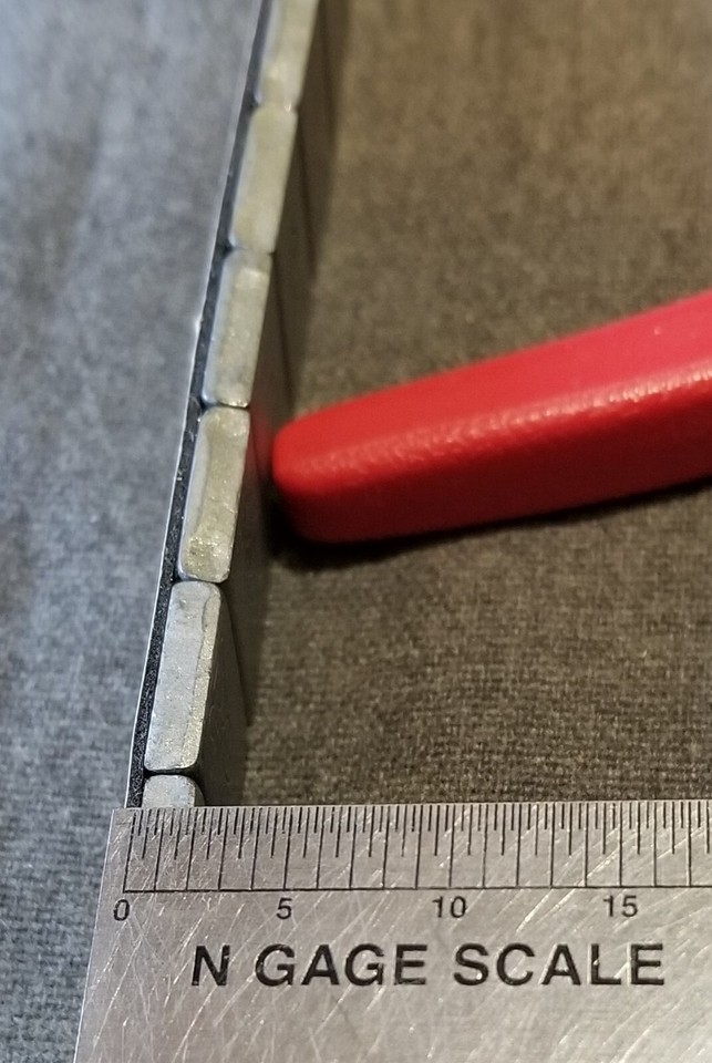 N Model Railroad Train 1/4 Oz CAR WEIGHTS Adhesive Back LEAD FREE Iron ...