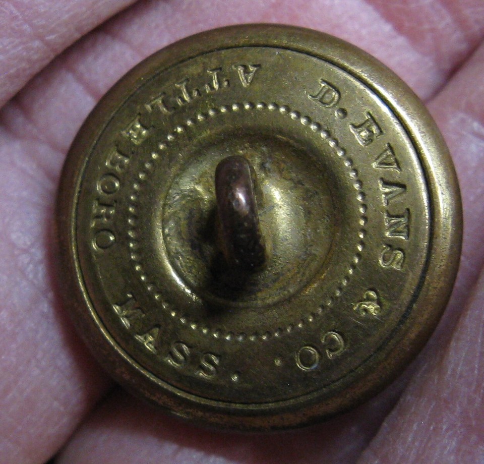 Original Civil War Marine Officer Button, Evans | eBay