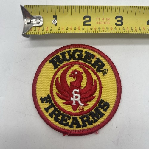 Ruger Firearms Shoulder Patch SR 3” Circle Round Red Yellow Iron On | eBay