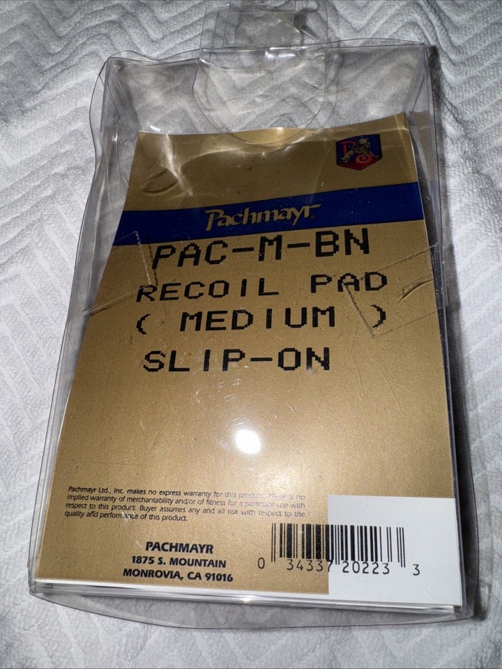 Pachmayr Shotgun Slip-On Max Recoil Reduction Pad - Brown - 20223 | eBay