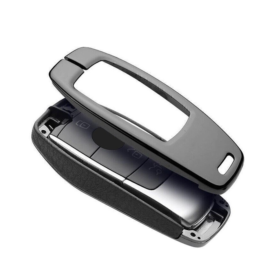 Leather Car Key Case Cover Protector Shell For Mercedes Benz E300 W202 ...