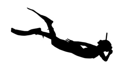 Sport Silhouette - Scuba Diver Snorkel - Car Tablet Vinyl Decal | eBay
