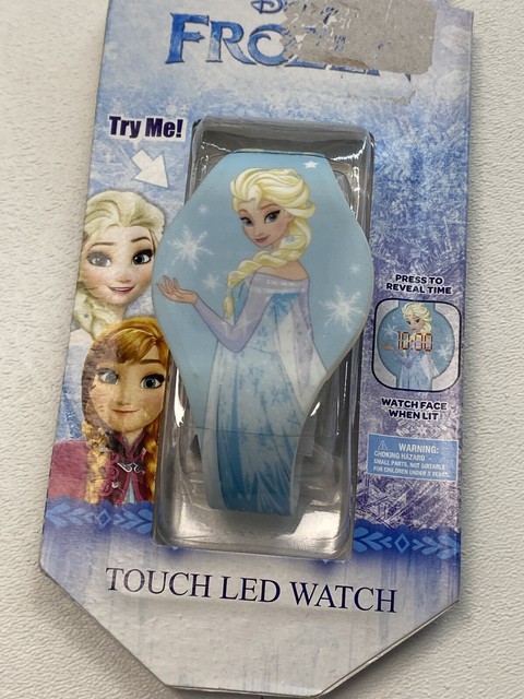 Disney Frozen Elsa Watch for Girls Touch LED With Light up Time for ...
