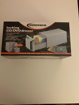 Innovera CD/DVD Storage Drawer Holds 150 Discs Light Gray 39501 | eBay