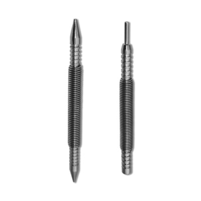 2Piece Nail Setter Metal Woodwork Spring Setter Double Head Nail Setter ...