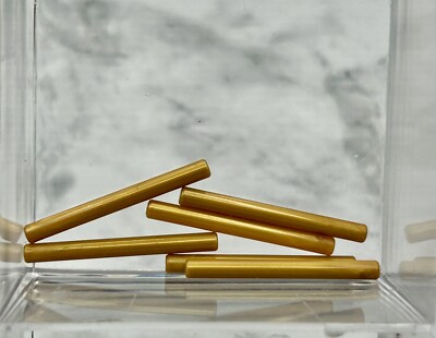 Lego Parts Lot x (6) ~ Pearl Gold Bar 4L (Lightsaber Blade / Wand) ~ No ...