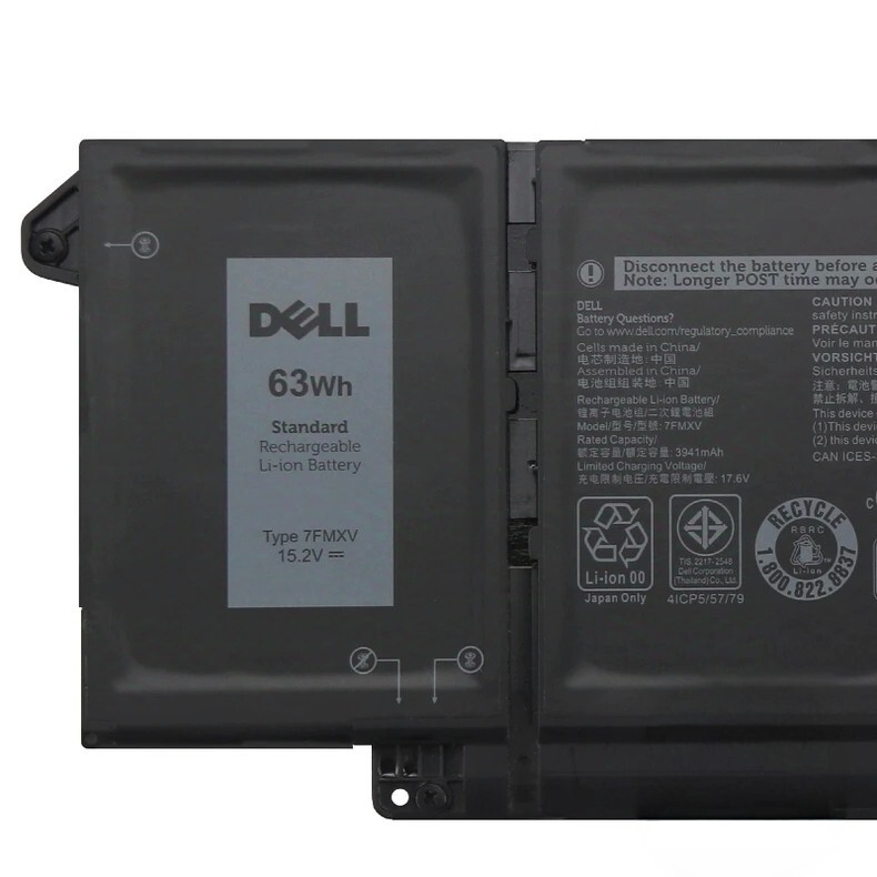 Genuine OEM 7FMXV Battery For Dell Latitude 5320 7320 7420 7520 4M1JN ...