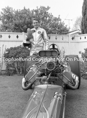 Rapp Rossi Gary Gabelich Close Up Purple Gang 8x10 Photo Vintage NHRA ...
