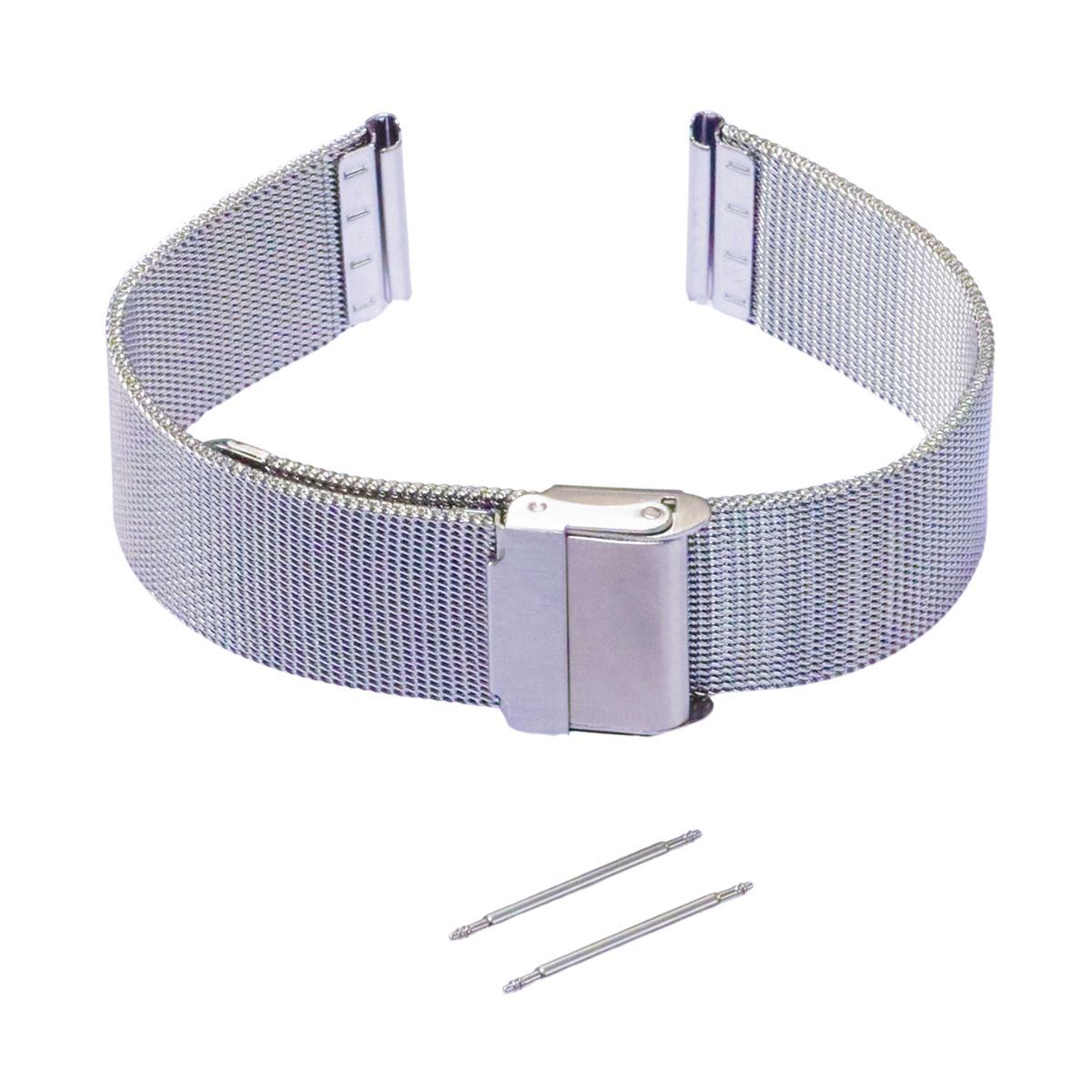 Easy Adjust Sliding Buckle Fine Mesh Watch Strap Metal Gold Plated ...