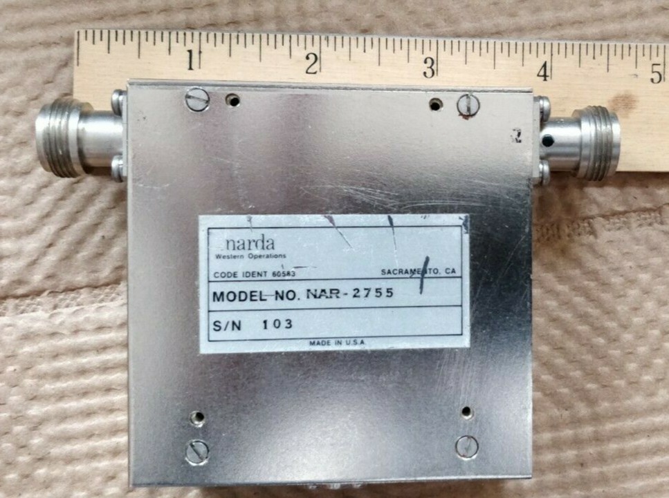 Narda Western 60583 NAR-2755 RF Isolator RF N Microwave Coax | eBay