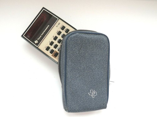 1970s TEXAS INSTRUMENTS TI-30 Hand Held Slide Rule Calculator with TI ...