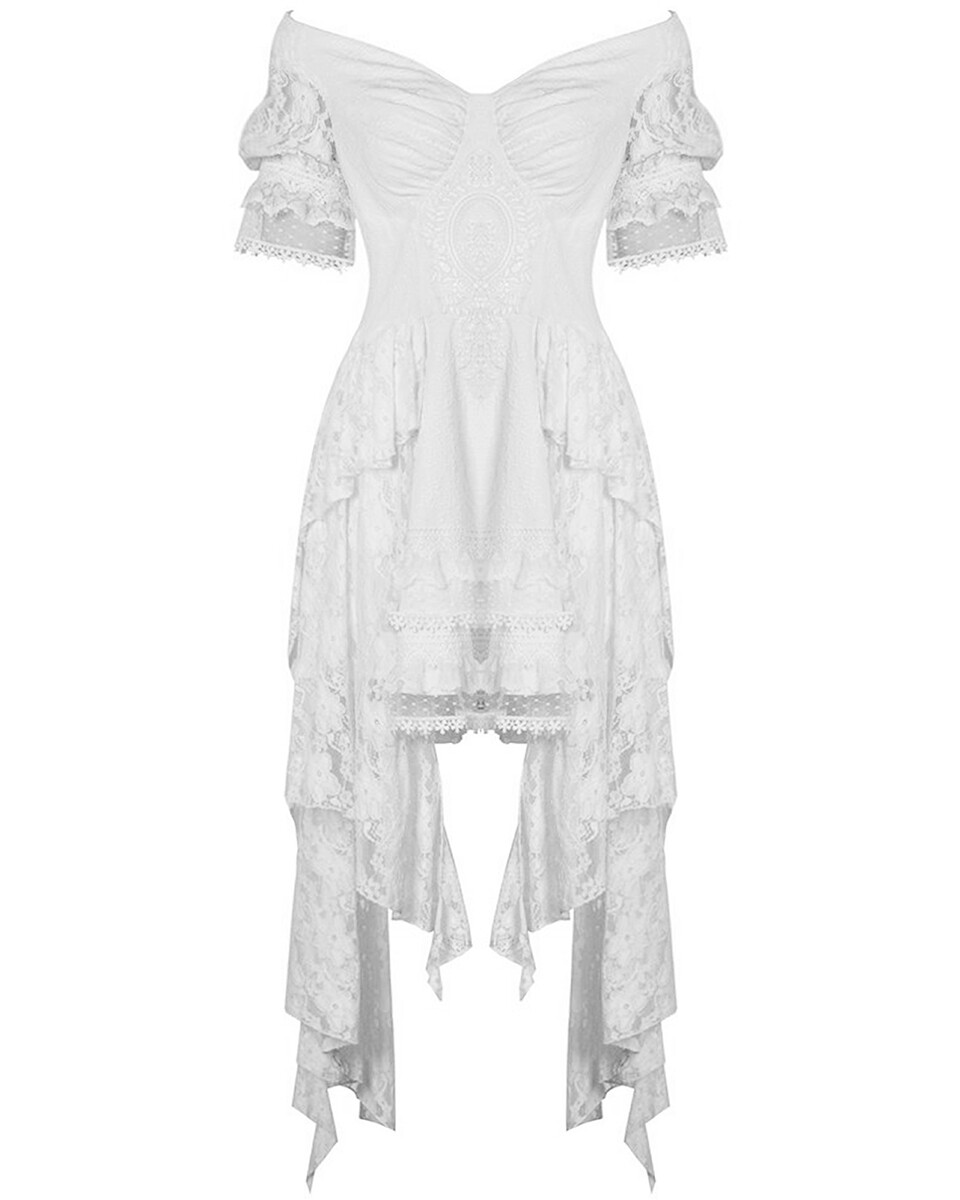 Steampunk White Dress