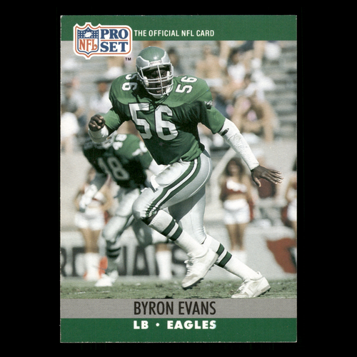 Byron Evans #605 1990 Pro Set Philadelphia Eagles Football Card NFL | eBay