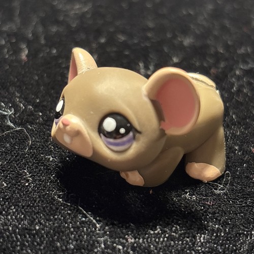 Littlest Pet Shop LPS Grey Mouse Pink Ears & Tail & Purple Eyes #1808 ...