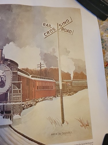 Print Arch McDonnell Painting Claremont Junction Railroad Station NH ...