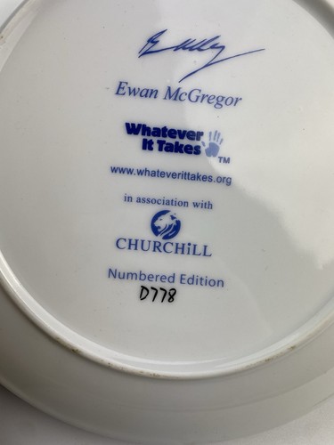 Ewan McGregor Limited Edition Signed Numbered Plate Landscape Whatever ...