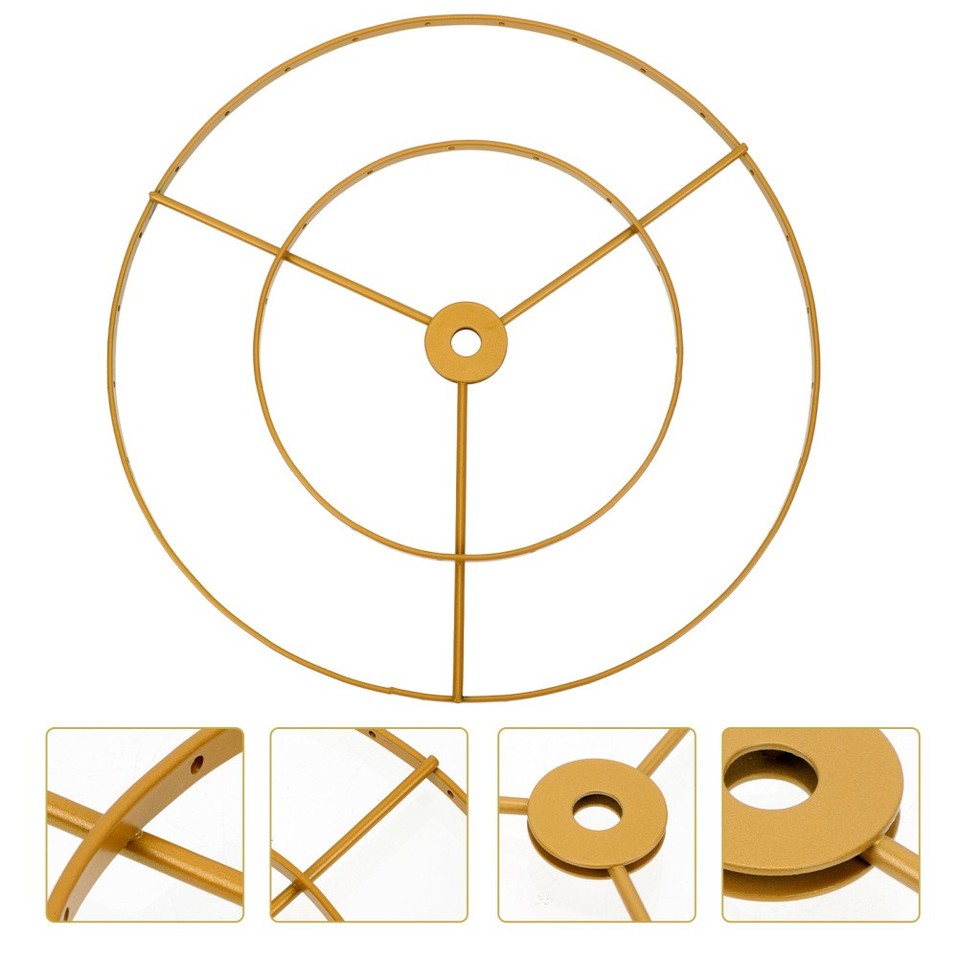 Hanging Lamp Shade Rings Lampshade Frames Wire Chandelier Replacement ...