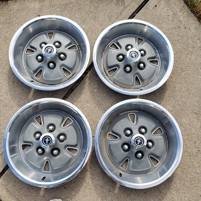Set 4 Ford Mustang Mach 1 Hubcaps Hub Caps Wheel Covers 14" 70 71 1972 ...