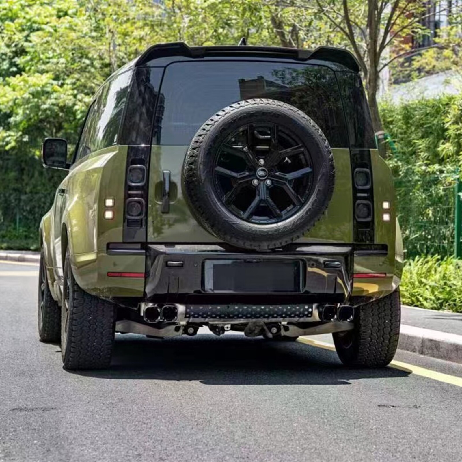 Car Rear Tail Exhaust Muffler Tip Pipes For Land Rover Defender 90 110 ...