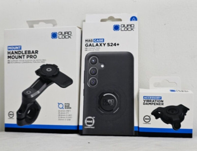 QUAD LOCK KIT GALAXY S24 PLUS MAG Case, Dampener, Handlebar Mount Pro ...