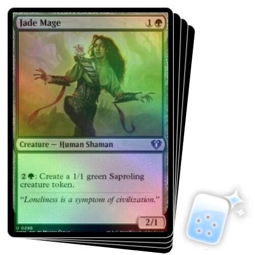 FOIL JADE MAGE X4 Commander Masters Magic MTG MINT CARD | eBay