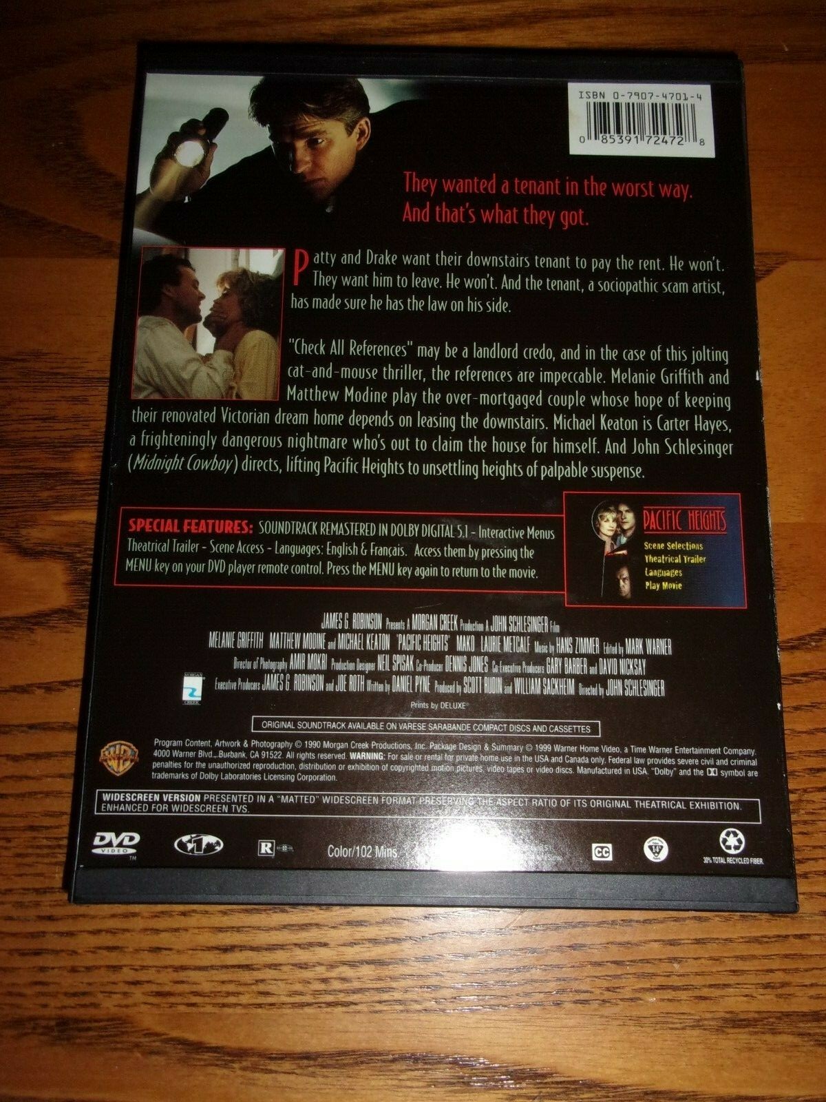 PACIFIC HEIGHTS - DVD - WATCHED ONCE!! | eBay