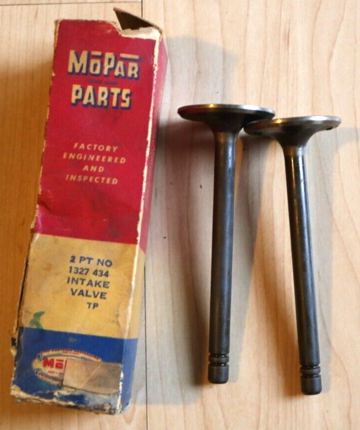 mopar 1327 434 intake valve NOS chrysler 2 valves included chrysler ...
