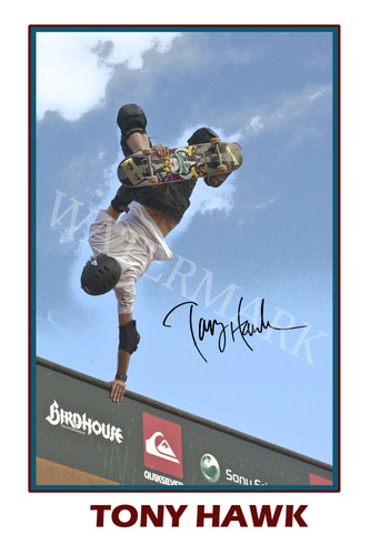 'Birdman' Tony Hawk signed 12x18 inch photograph poster - Top Quality ...
