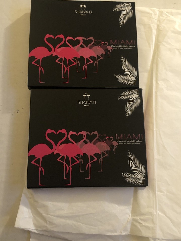 Shania B Miami Blush & Highlighter Palette 4 Shades NIB | eBay