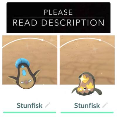 Shiny Stunfisk, Galarian Stunfisk (Instant Regist / Ultra Friends ...
