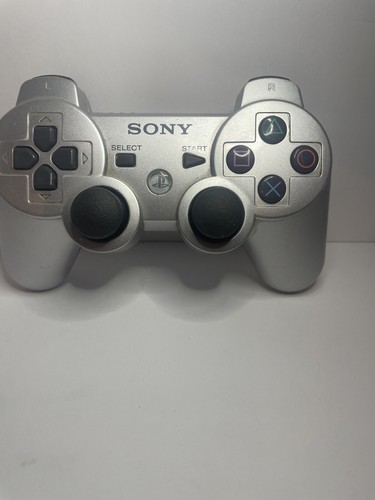 Official Sony PlayStation 3 PS3 Silver DualShock 3 Wireless Controller ...