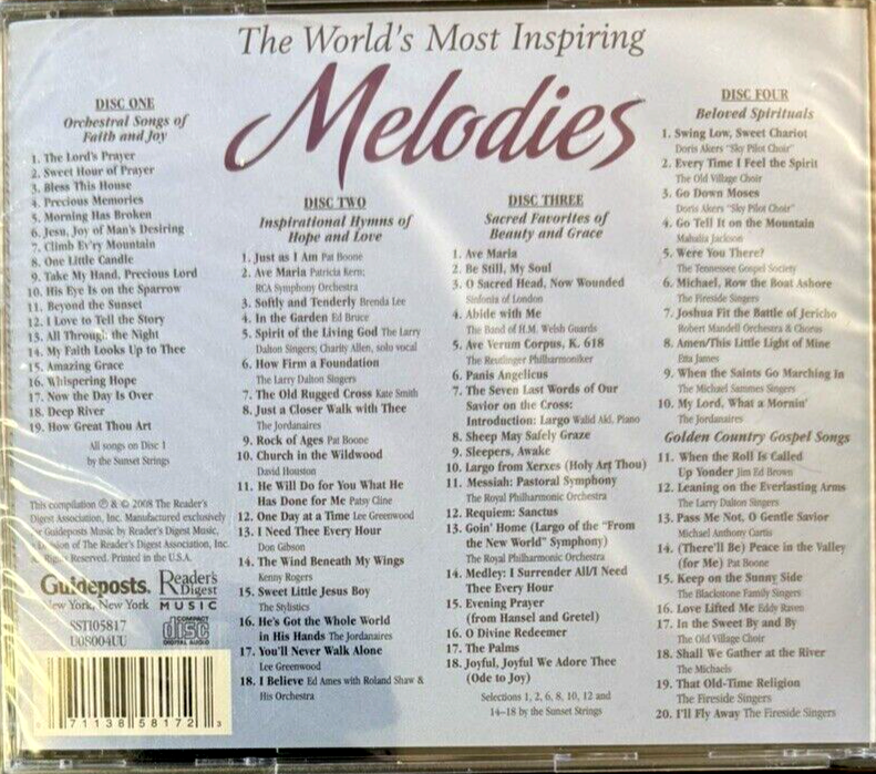 The World's Most Inspiring Melodies, Reader's Digest (CD) New and ...