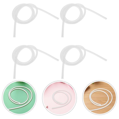 4pcs Breast Pump Hose: Silicone Duckbill Valve Air Tubes - Milk ...