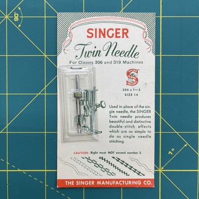 Singer Twin Needle 306 x 1-3 Size 14 For Singer Class 306 & 319 ...