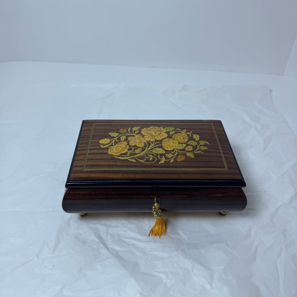 Italian Inlaid Wood Music Jewelry Box – Vintage Musical Keepsake Box | eBay