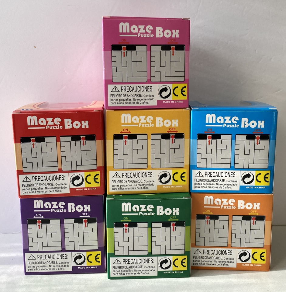 Money Saving Puzzle Maze Box Set of 7 Best Gift for Kids (Mult-color ...