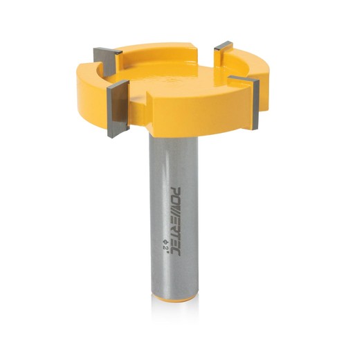 Slab Flattening Router Bit with 1/2" Shank, 2" Cutting Diameter, 1/2 ...